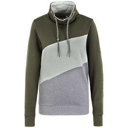 oxmo Damen Kapuzenpullover "Hoodie OXAgda", gr&uuml;n, Gr. XS, Obermaterial: 70% Baumwolle CO. 30% Polyester PES., Sweatshirts