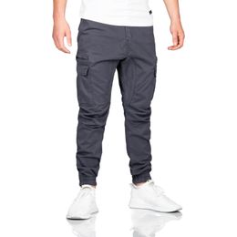 Herren Cargohose "ASGiacomi", grau, Gr. 33, Alessandro Salvarini, Obermaterial: 98% Baumwolle, 2% Elasthan, Hosen, mit Rei&szlig;verschluss Beintaschen