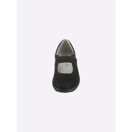 Waldl&auml;ufer WALDL&Auml;UFER Damen Ballerina, Gr. 4,5, schwarz, Nubukleder, Schuhe