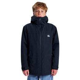 Quiksilver Jungen Anorak "Overcast 3K Parka", schwarz, Gr. 10, 65% Baumwolle, 35% Nylon, Jacken