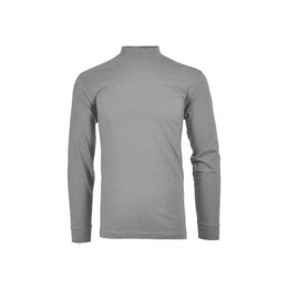 Ragman Herren Longsweatshirt "Longsleeve Langarm Basic Stehkragen Regular Fit", grau, Gr. S, Obermaterial: 100% Baumwolle CO., Sweatshirts