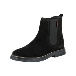Kickers Damen Stiefelette "Kickers Stiefelette Veloursleder/Textil", Gr. 39, schwarz, Textil, Veloursleder, Schuhe
