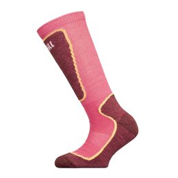 UphillSport Damen Socken "VALTA JR", Gr. 37, pink, 60% Wolle, 20% Polyamid, 18% Polypropylen, 2% Elasthan, mehrfarbig, Socken, mit 4-Lagen-Struktur