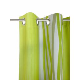 Vorhang WIRTH, B:145cm H:150cm, gr&uuml;n, Polyester, Wohnzimmer, Gardinen, "Brooklyn"