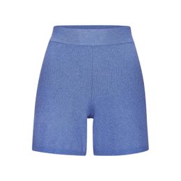 Damen Shorts, Copenhagen Studios, Gr. 32, blau, Rippstrick, Obermaterial: 50% Viskose, 28% Polyester, 22% Nylon, unifarben, Hosen, aus hochwertigem