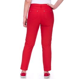 KjBRAND Damen Chinohose "Betty Chino", rot, Gr. 50, Web, Obermaterial: 60% Baumwolle, 37% Polyamid, 3% Elasthan, Hosen, mit Komfortbund