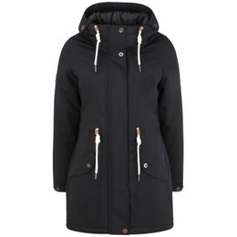 oxmo Damen Langmantel "Parka OXMelly", schwarz, Gr. L, Obermaterial: 100% Polyester PES., M&auml;ntel