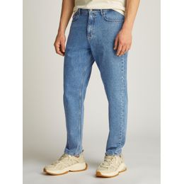Tommy Jeans Herren Gerade Jeans "Isaac Relaxed Tapered", blau, Gr. 38, Denim/Jeans, Obermaterial: 99% Baumwolle, 1% Elasthan, Jeans,
