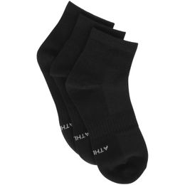ENDURANCE ATHLECIA ATHLECIA Herren Socken "Comfort-Mesh", Gr. 35, schwarz, 30% Baumwolle, 70% Viskose, unifarben, Socken, im praktischen 3er-Pack
