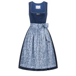 Nübler NÜBLER Damen Dirndl "Dirndl midi Gemma", blau, Gr. 36, Obermaterial: 100% Polyester PES., Kleider