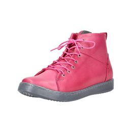 Andrea Conti Damen Schnürstiefelette "Andrea Conti Stiefelette Leder", Gr. 41, rosa, Leder, Schuhe