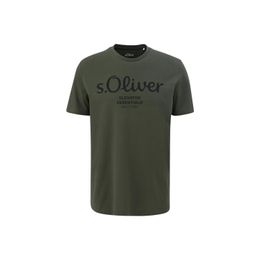 s.Oliver Herren T-Shirt "T-Shirt Logo T-Shirt 1er Pack", gr&uuml;n, Gr. XL, Obermaterial: 100% Baumwolle CO., Shirts