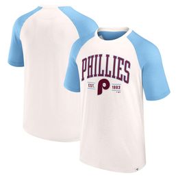 Fanatics Damen T-Shirt "Fanatics Shirt Philadelphia Phillies Heritage Biblend SS"wei&szlig;, Gr. L, 60% Baumwolle, 40% Polyester, Shirts