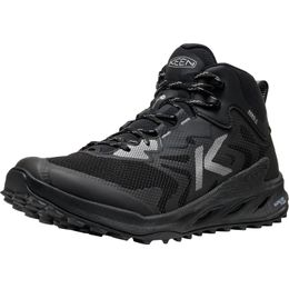 Keen Herren Outdoorschuh "ZIONIC NXT MID WP", Gr. 42,5, schwarz, Synthetik, Textil, Schuhe, wasserdicht