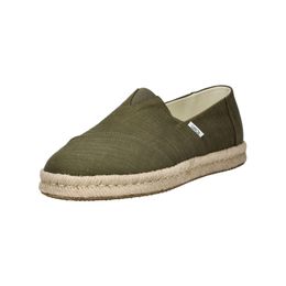 Toms Shoes TOMS Herren Espadrille "TOMS Slipper Textil", Gr. 43,5, grün, Textil, Schuhe