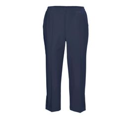 GOLDNER Damen Caprihose "Kurzgr&ouml;&szlig;e Pflegeleichte Capri-Schlupfhose", blau, Gr. 20, Obermaterial: 100% Polyester COOLMAX PES(Coolmax)., Hosen