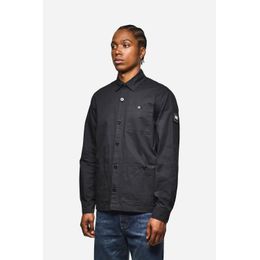 Herren Kurzarmshirt "HYNDE OVERSHIRT. Herren", schwarz, Gr. L, Weekend Offender, Softshell, 100% Baumwolle, Shirts, &Uuml;berhemd Herren, leichte