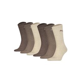 Puma Herren Kurzsocken "Socken 6er Pack", Gr. 39, braun, Obermaterial: 74% Baumwolle CO. 21% Polyester PES. 3% Polyamid PA. 2% Elasthan EL., Socken