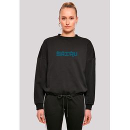 F4NT4STIC Damen Sweatshirt "Koi Fish Oversize Japan Streetstyle", schwarz, Gr. M, Obermaterial: 65% Baumwolle, 35% Polyester, Sweatshirts, Japan