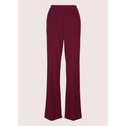 Madeleine Mode MADELEINE Damen Stoffhose "Hose Moderne Stoffhose mit Schlupfbund"rubinrot, Gr. 36, Obermaterial: 97% Polyester PES. 3% Elasthan EL., Hosen