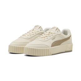 Puma Damen Sneaker "Carina Mia Sneakers Damen", Gr. 41, wei&szlig;, Obermaterial: Kuhleder, Textil, Synthetik. Futter: Textil. Innensohle: Textil.