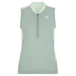 Ziener Damen Radtrikot "NIKOLETTA-Z", gr&uuml;n, Gr. 36, Obermaterial: 85% Polyester, 15% Baumwolle. Obermaterial 2: 86% Polyester, 14% Baumwolle, Trikots