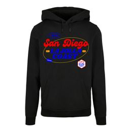 F4NT4STIC Herren Kapuzenpullover "San Diego HOODIE", schwarz, Gr. XL, Obermaterial: 50% Baumwolle, 50% Polyester, Pullover, Print