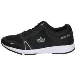Lico Herren Sneaker "Freizeitschuh Basildon", Gr. 42, schwarz, Synthetik, Schuhe