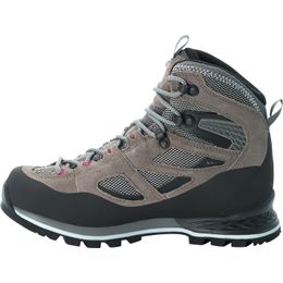 Jack Wolfskin Damen Trekkingschuh "FORCE CREST TEXAPORE MID W", Gr. 4, grau, Oberstoff: Synthetik; ;Obermaterial 2: Textile; Futter: Texapore