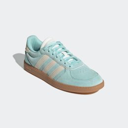 Damen Sneaker "BREAKNET SLEEK", adidas Sportswear, Gr. 38,5, blau, Leder, Synthetik, Schuhe