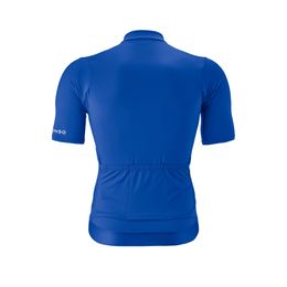 Gonso Herren Radtrikot "Road Jersey M", blau, Gr. S, 84% Polyester, 16% Elasthan, Trikots, Herren Fahrradtrikot kurzarm, Full-Zip Trikot,