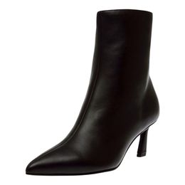 Steve Madden Damen Stiefelette "Steve Madden Stiefelette Leder", Gr. 37, schwarz, Leder, Schuhe