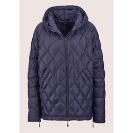 Madeleine Mode MADELEINE Damen Kurzjacke "Steppjacke Steppjacke mit Kapuze", blau, Modern, Gr. 36, Obermaterial: 100% Polyamid PA., Jacken