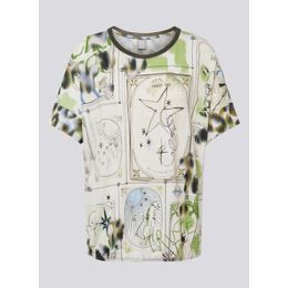 Rabe Damen Print-Shirt "T-Shirt", gr&uuml;n, Gr. 38, 50%Baumwolle, 50%Viskose, Shirts
