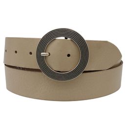 AnnaMatoni Damen Lederg&uuml;rtel "AnnaMatoni Lederg&uuml;rtel Flia Lederg&uuml;rtel Flia", beige, Gr. 100, 100% Leder, G&uuml;rtel