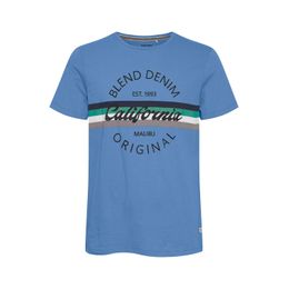Blend Herren T-Shirt "T-Shirt BHAdamus", blau, Gr. M, Obermaterial: 100% Baumwolle CO., Shirts