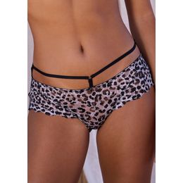 Lascana Damen Panty, Gr. 44, schwarz-wei&szlig;, Obermaterial: 88% Polyamid, 12% Elasthan, Unterhosen, in aufregender Leo-Optik