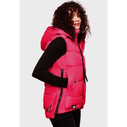 Marikoo Damen Steppweste "Zarinaa", pink, Gr. S, Obermaterial: 100% Polyester; Futter: 100% Polyester; Wattierung: 100% Polyester, Westen, mit vier