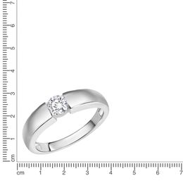 ZEEme Damen Fingerring "Silber 925 mit Zirkonia wei&szlig;", 058 (18,5), Silber 925 (Sterlingsilber), wei&szlig;, Silber 925 (Sterlingsilber), Fingerringe