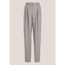 Madeleine Mode MADELEINE Damen Bundfaltenhose "Palazzohose Weite Bundfaltenhose mit Formbund", grau, Gr. 22, Obermaterial: 62% Polyester PES. 26% Viskose CV. 9%