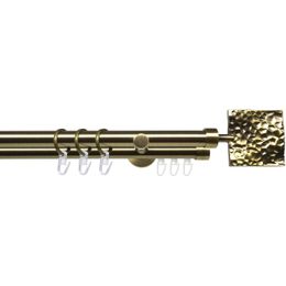 Gardinenstange Liedeco, L:240cm &Oslash;:2mm, grau, Eisen, Gardinenstangen, "Stilgarnitur 20 mm Blues Johnny", Gardinenstange Komplett