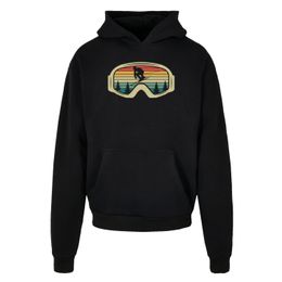 F4NT4STIC Herren Kapuzenpullover "Retro Skibrille Wintersport", schwarz, Gr. L, Obermaterial: 100% Baumwolle, Pullover, Premium Qualit&auml;t