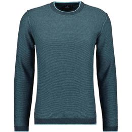 Ragman Herren Rundhalspullover, gr&uuml;n, Gr. L, 95% Baumwolle 5% Cashmere, Pullover