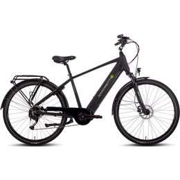SAXONETTE E-Bike "Deluxe Sport Man", 54cm, 28 Zoll (71,12cm), schwarz, Elektrofahrr&auml;der, Pedelec, Elektrofahrrad f&uuml;r Damen u. Herren