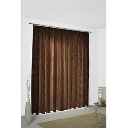 Vorhang WIRTH, B:132cm H:180cm, orange, Jacquard, Obermaterial: 75% Polyester, 25% Baumwolle, Wohnzimmer, Gardinen, "Sepino"