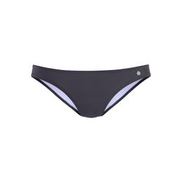 Lascana Damen Bikini-Hose "Malia", grau, Gr. 36, unifarben, Microfaser, Microfaser, Polyamid, Badehosen, mit normalem Schnitt