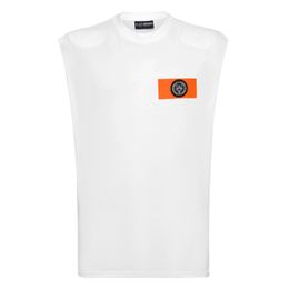 Plein Sport Herren T-Shirt "Tanktop", orange, Gr. XL, Obermaterial: 100% Baumwolle, Shirts