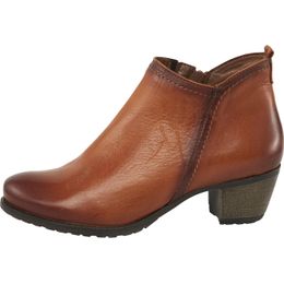 Heine Damen Stiefelette, Gr. 36, braun, Glattleder, Leder, Rindsleder, Schuhe