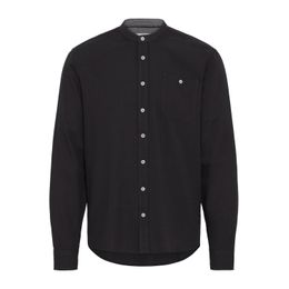 Blend Herren Langarmhemd "Langarmhemd BHBobby Shirt mandarin", schwarz, Gr. S, Obermaterial: 55% Leinen LI. 45% Viskose CV., Hemden