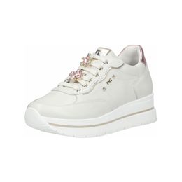 Nero Giardini Damen Sneaker "Nero Giardini Sneaker Lederimitat/Textil", Gr. 36, weiß, Lederimitat, Textil, Schuhe